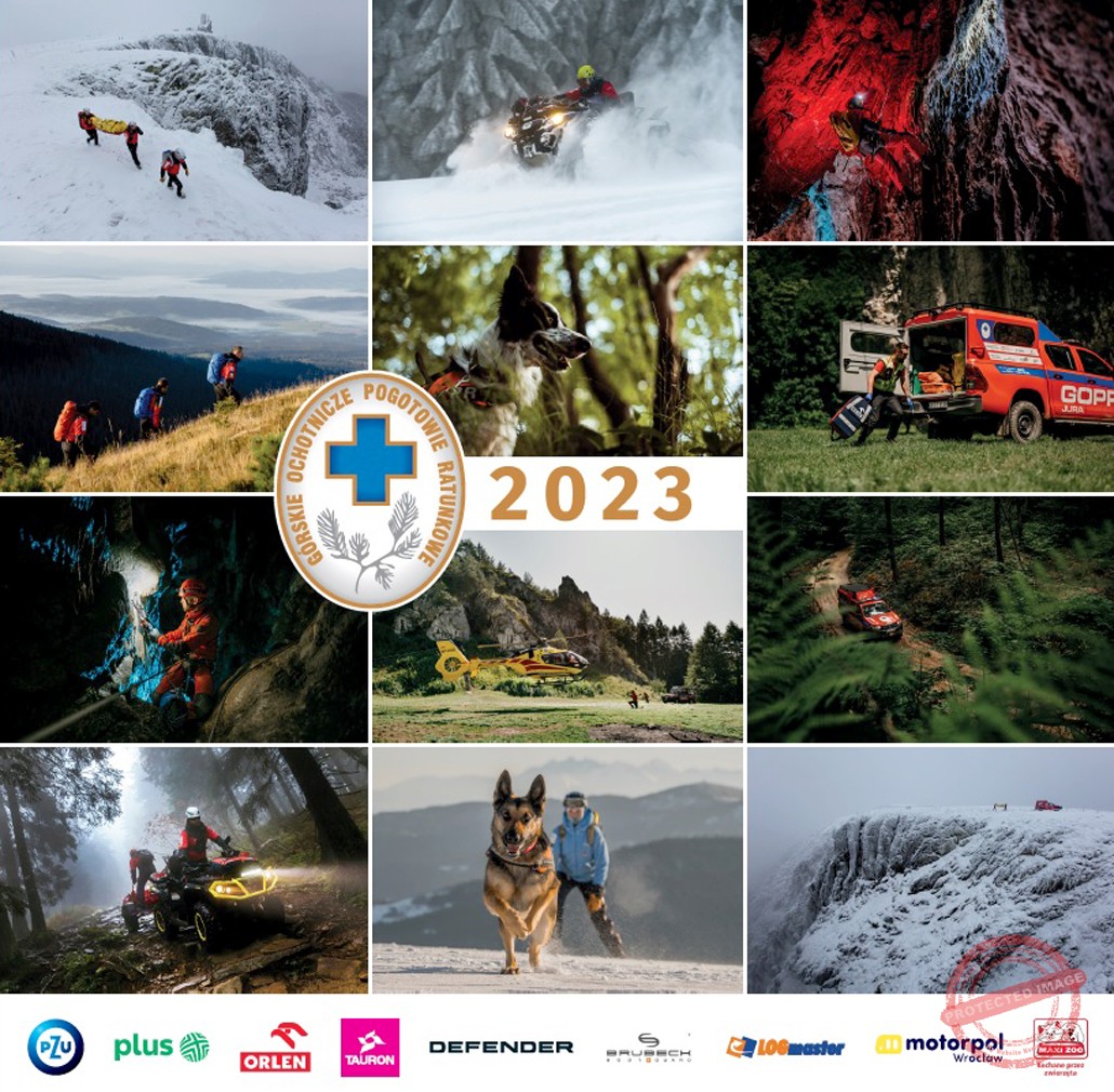 GOPR – KALENDARZ 2023 - RATOWNICTWO GÓRSKIE